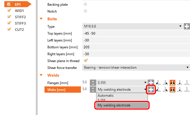 Welds – autodesign, input, warnings, visualization | IDEA StatiCa
